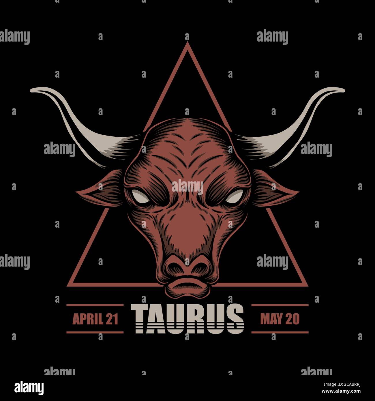 Cartoon sign zodiac taurus vector hi-res stock photography and images ...