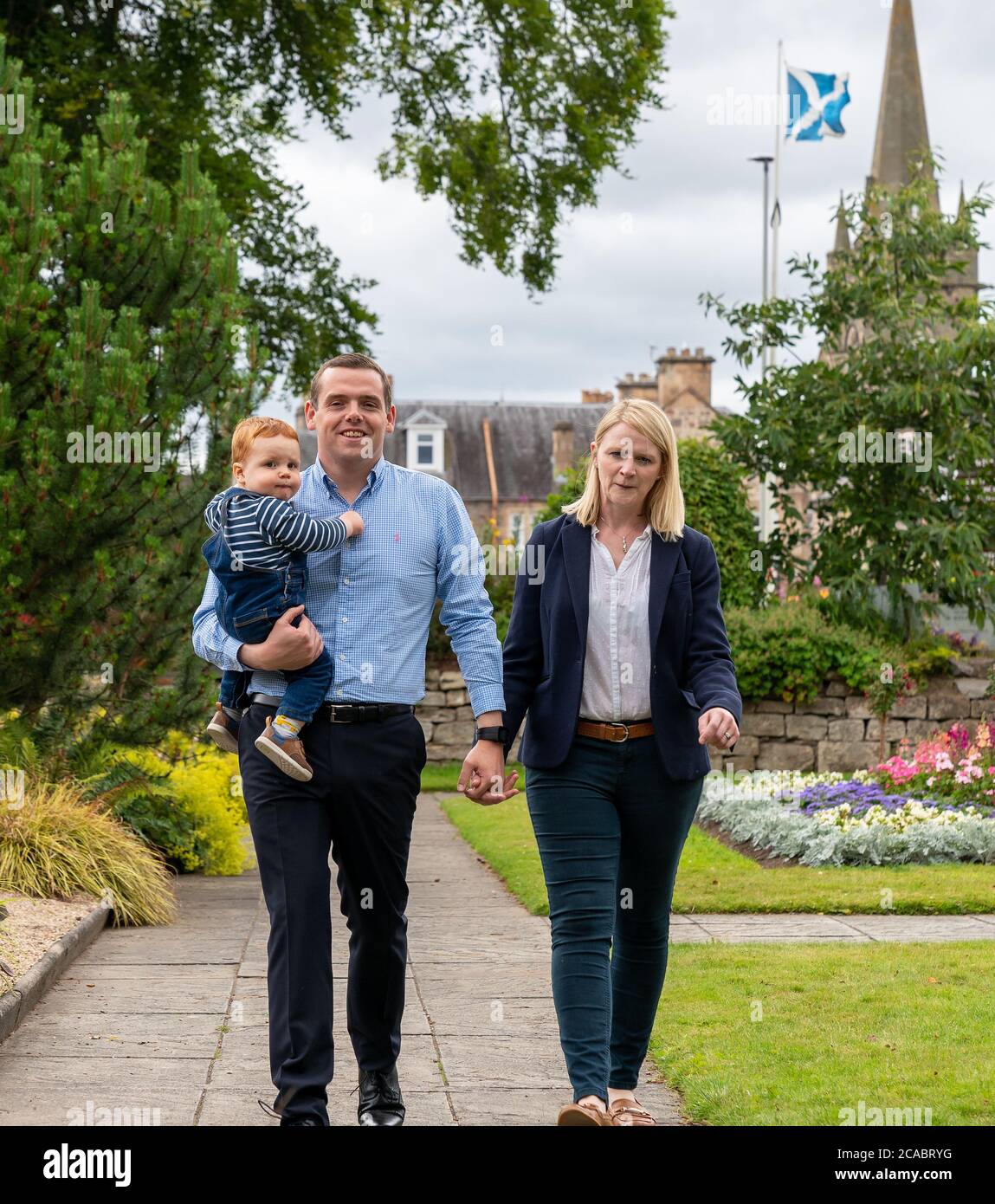 Grant Park, Forres, Moray, UK. 5th Aug, 2020. UK. This is MP Douglas ...