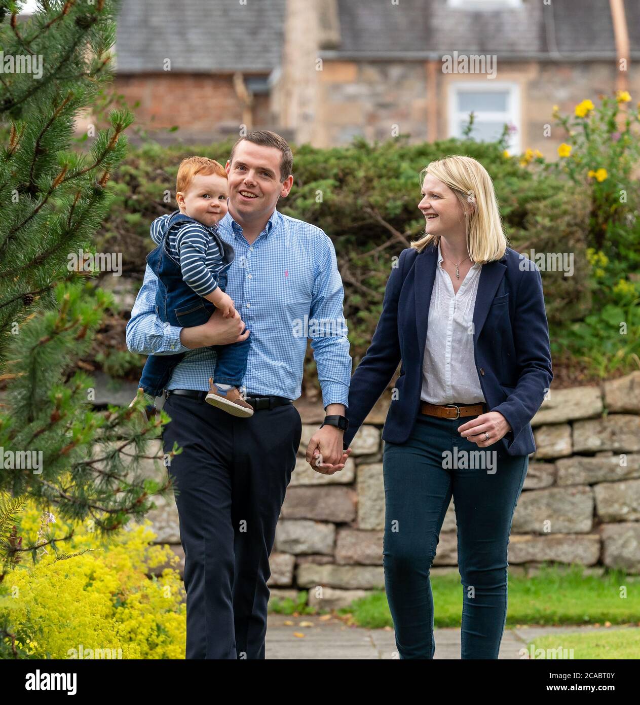 Grant Park, Forres, Moray, UK. 5th Aug, 2020. UK. This is MP Douglas ...