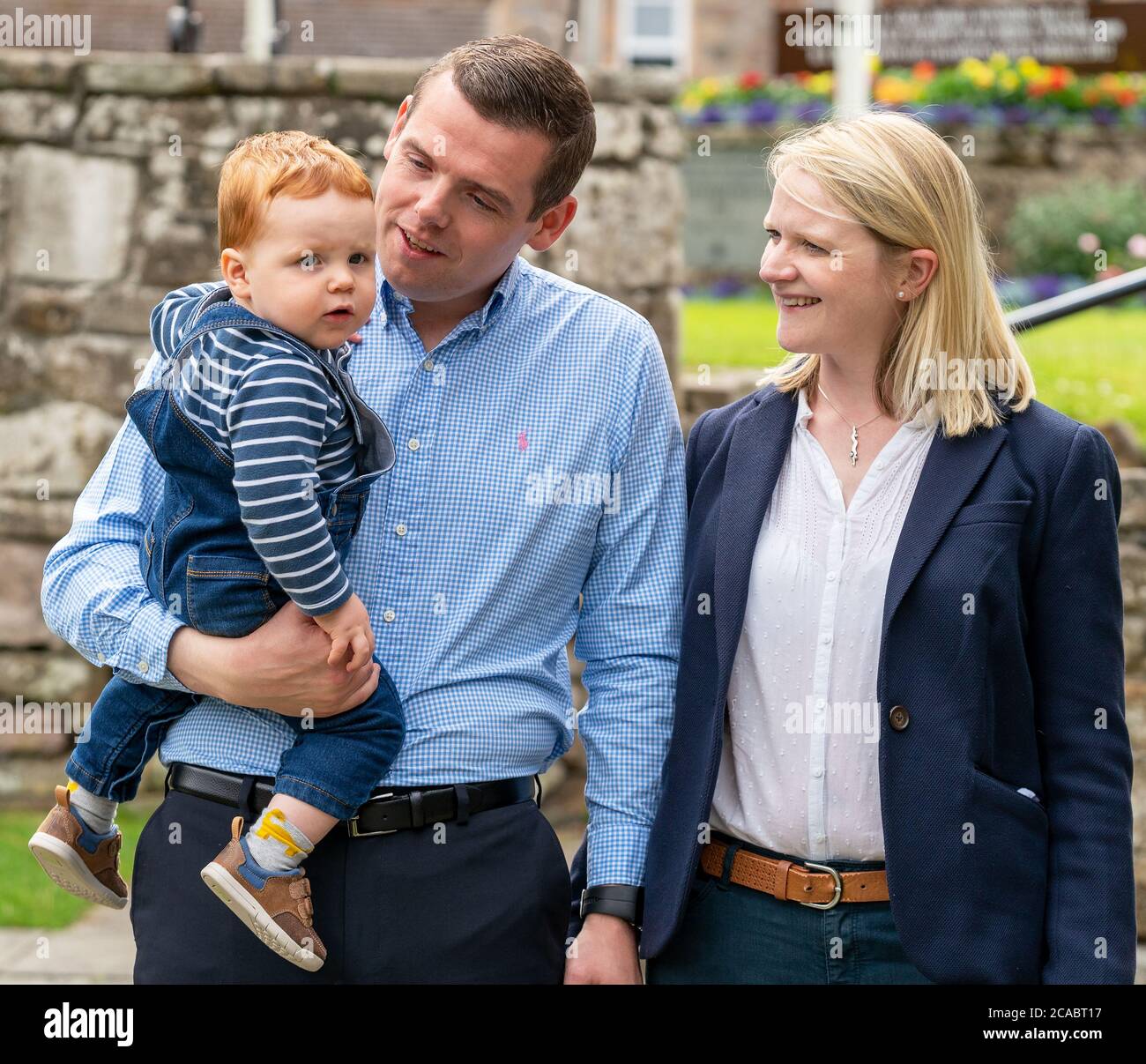 Grant Park, Forres, Moray, UK. 5th Aug, 2020. UK. This is MP Douglas ...