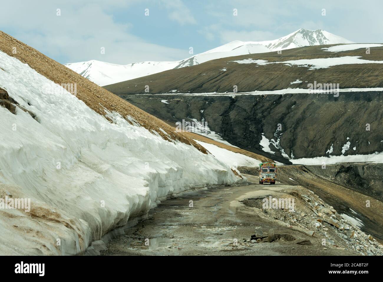 Ladakh, India - Leh-Manali Highway view from Between Leh and Taglang La ...