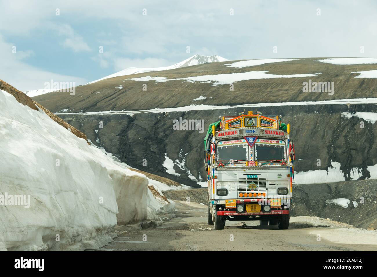 Ladakh, India - Leh-Manali Highway view from Between Leh and Taglang La ...