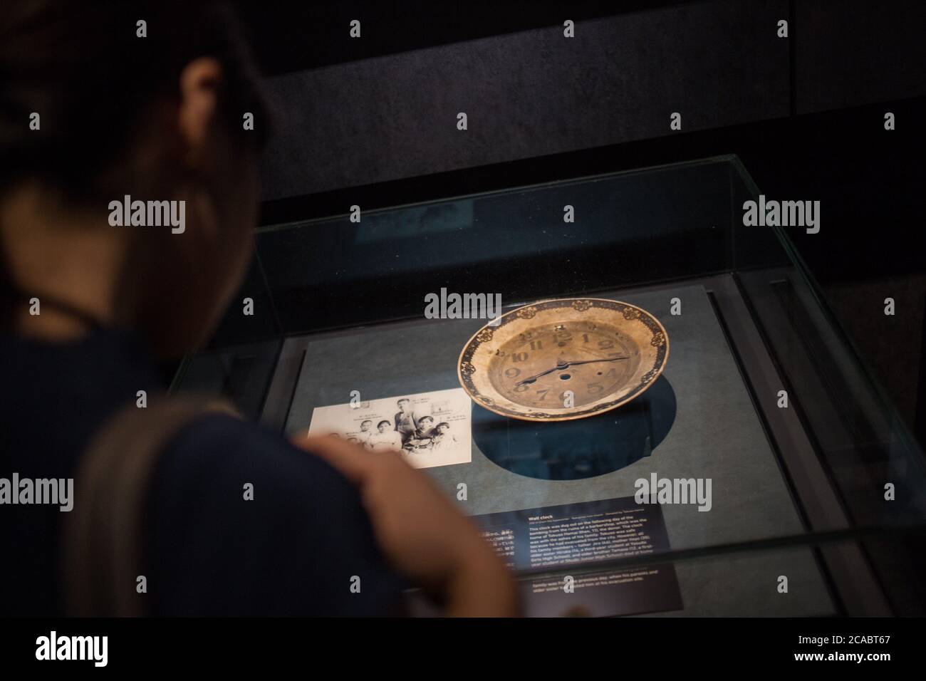 A visitor seen looking at a clock who stopped at exactly 8:15am, the ...