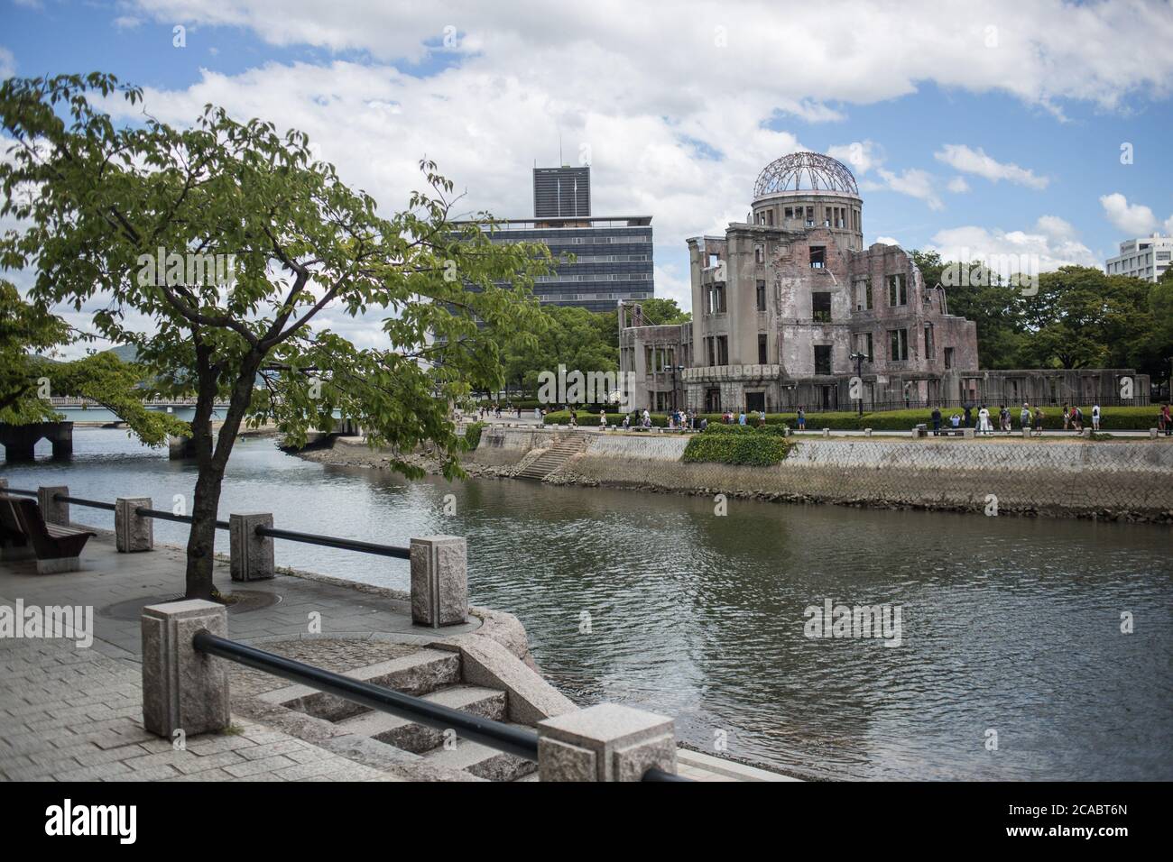 A general view of the Atomic Bomb Dome in Central Hiroshima.The ...