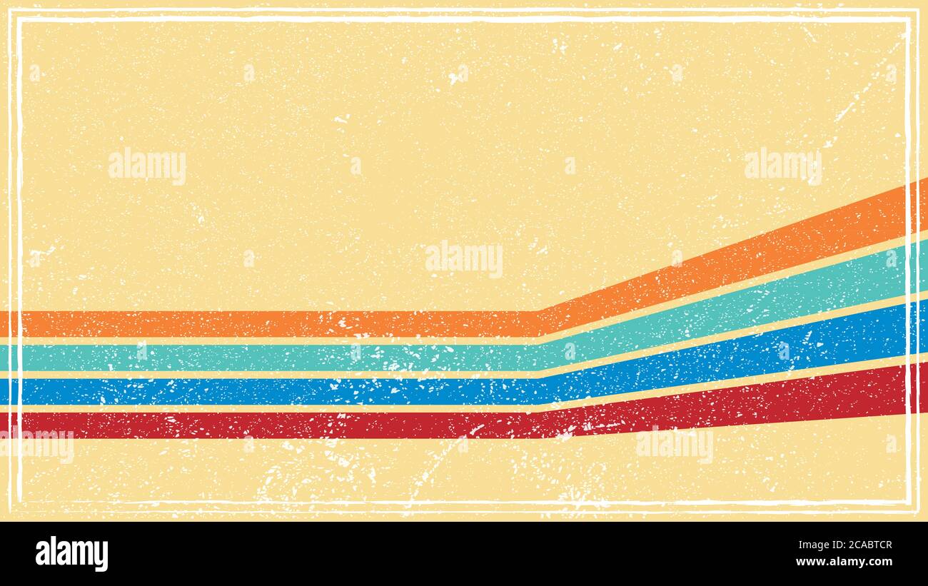 Retro colorful stripe with grunge filter and spatter texture Premium ...