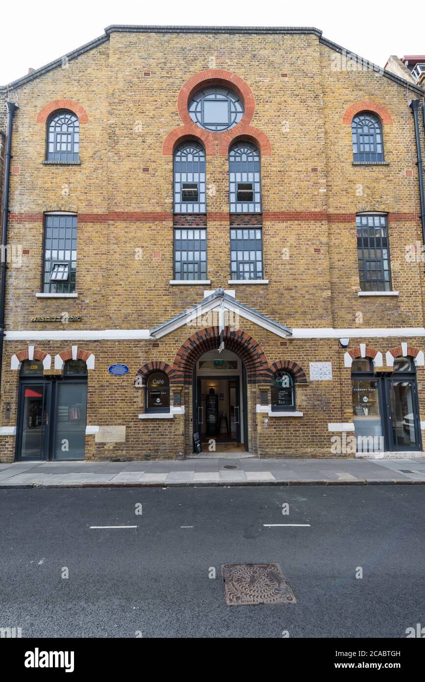 Hanbury Hall in Hanbury Street, Shoreditch, east London,England, UK ...