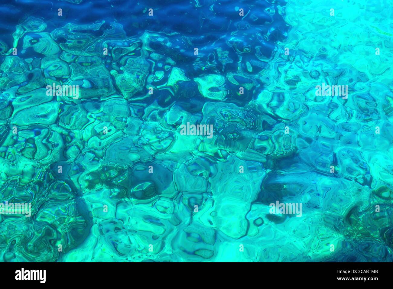 Crystal sea background. Emerald sea background. Mediterranean sea ...