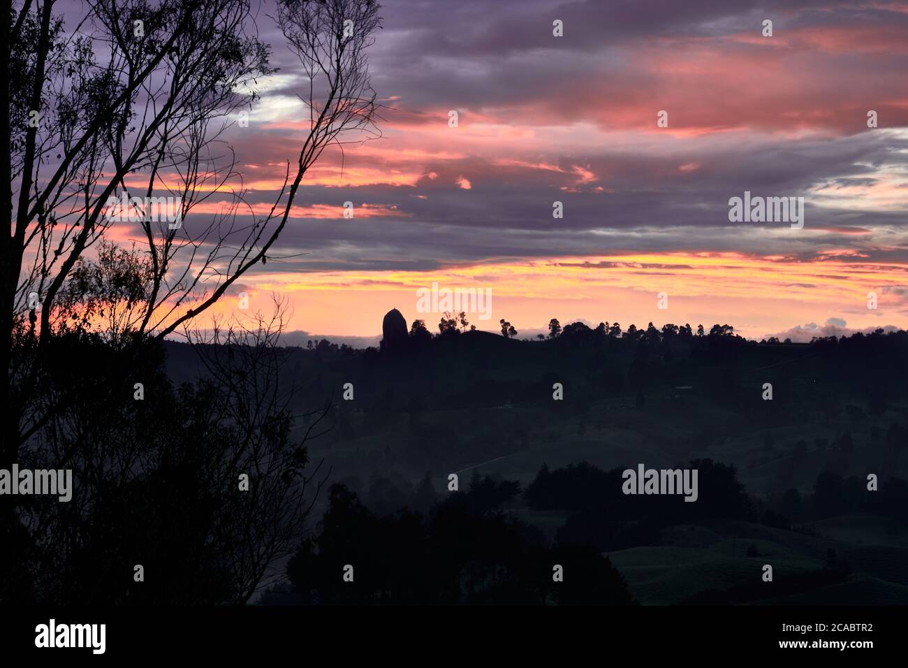 Mesmerizing view of beautiful nature at scenic and colorful sunset ...