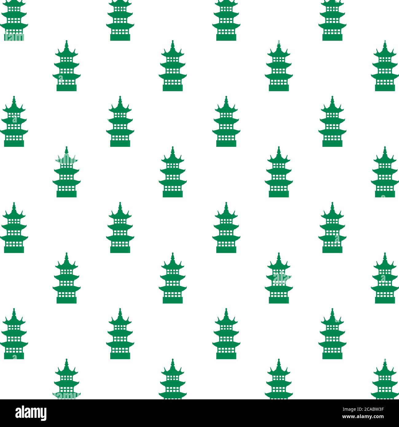 Osaka castles japanese architecture pattern background vector ...