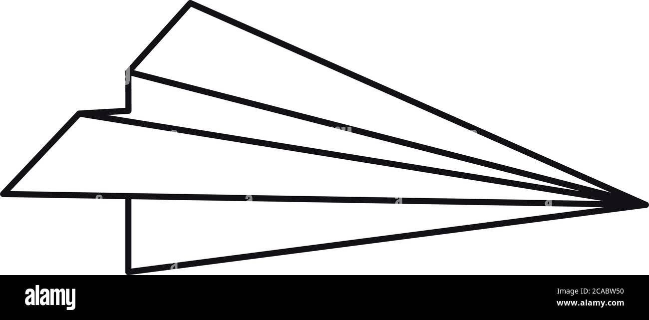 paper airplane flying isolated icon vector illustration design Stock ...
