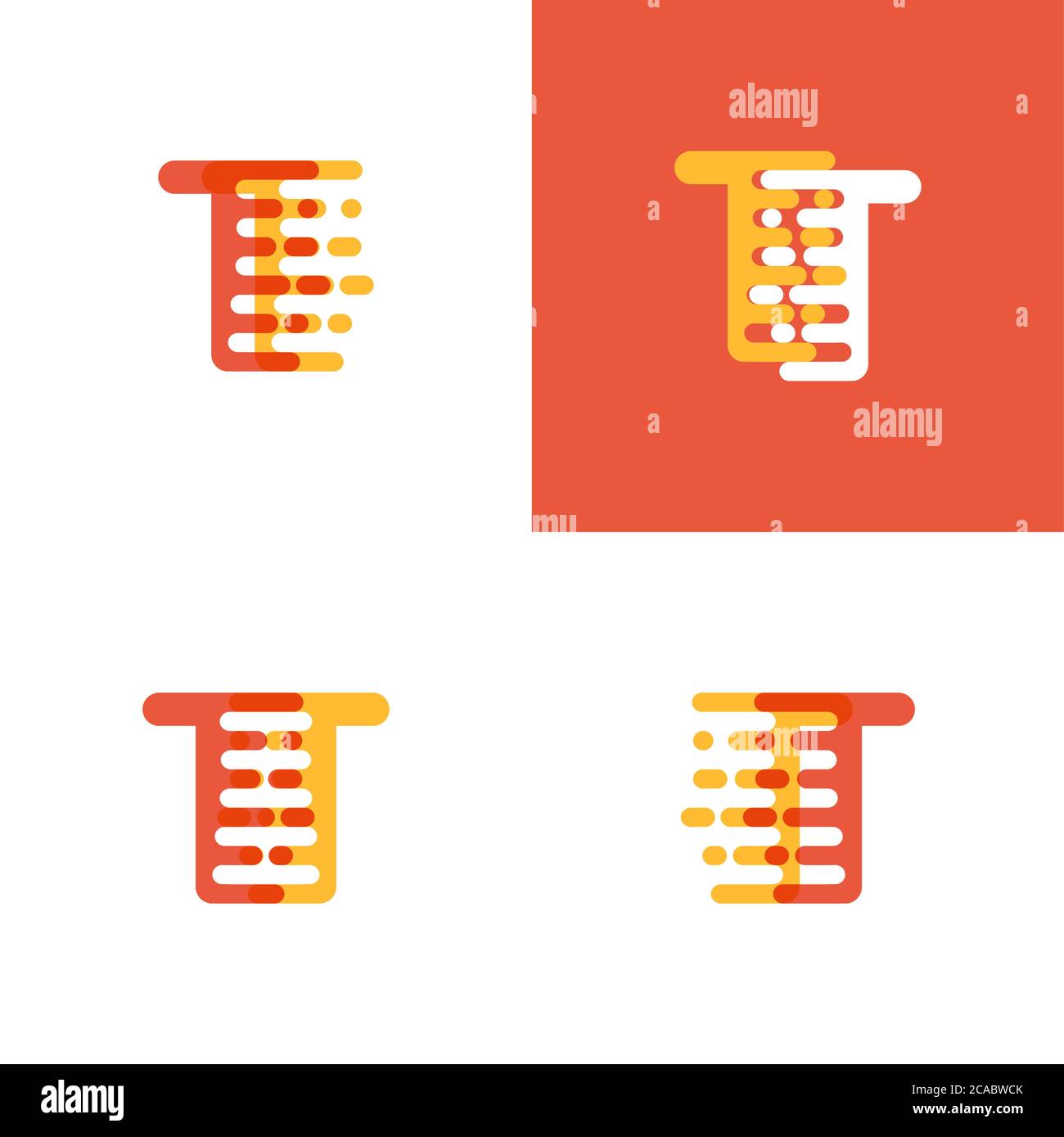 TT letters logo with accent speed soft orange and yellow Stock Vector ...
