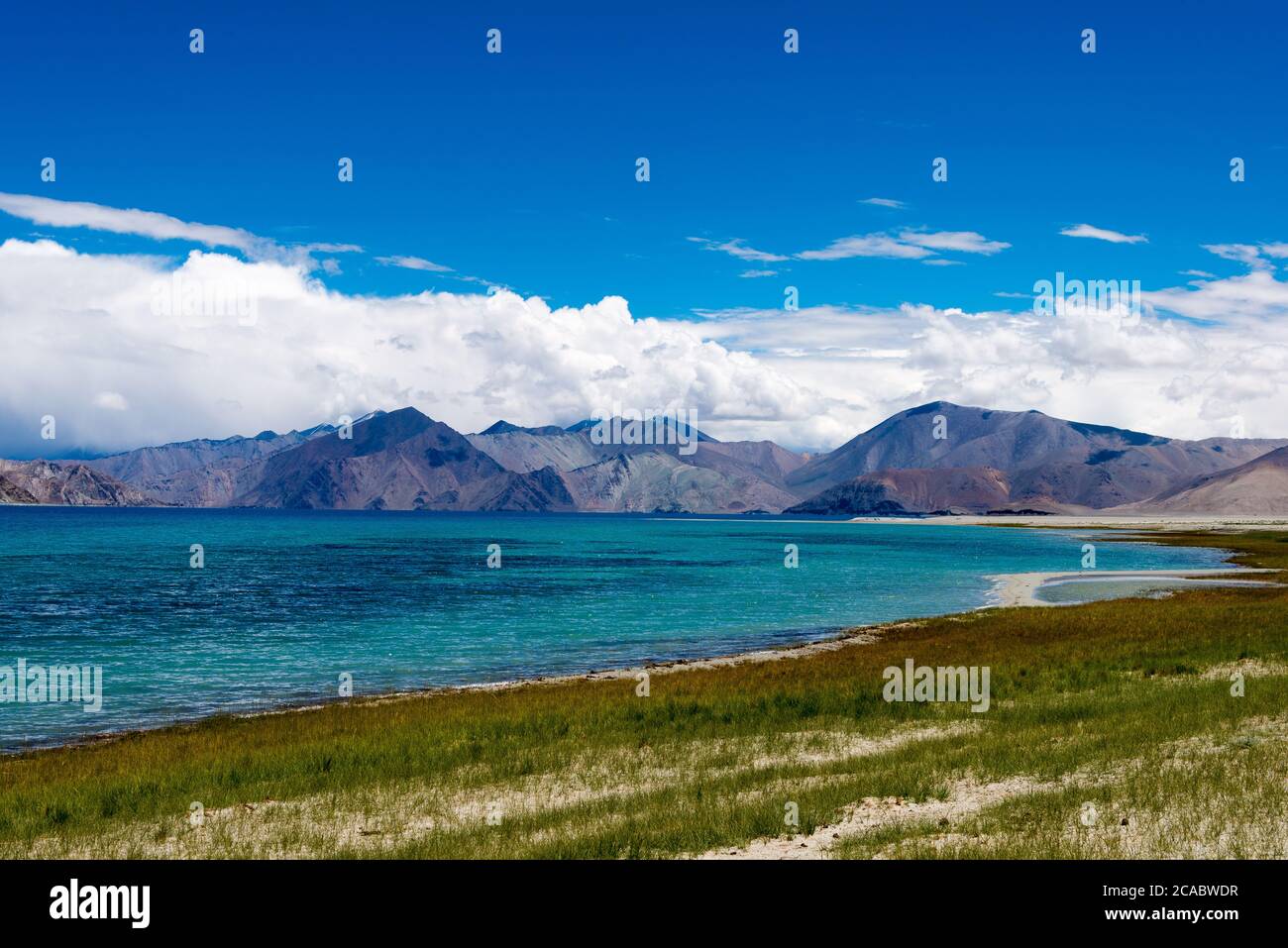 Ladakh, India - Pangong Lake view from Between Kakstet and Merak in ...