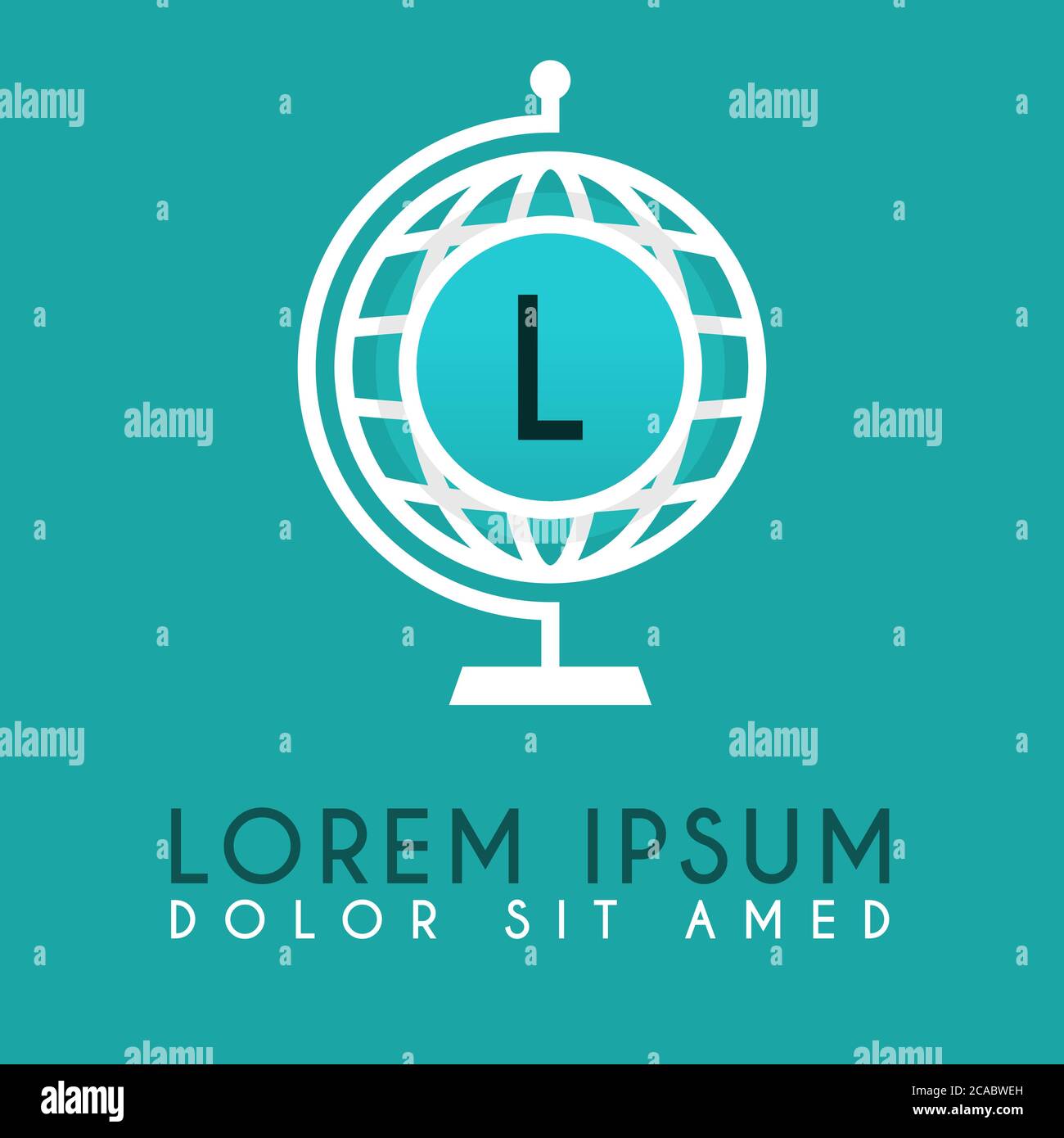 Globe white logo with the letter L in the middle. Globe Logo With ...