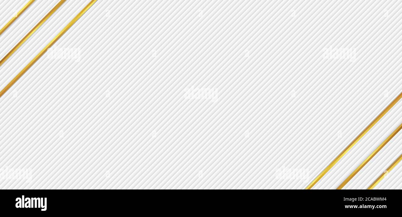 White overlap layer pattern background line gold corner frame. vector ...