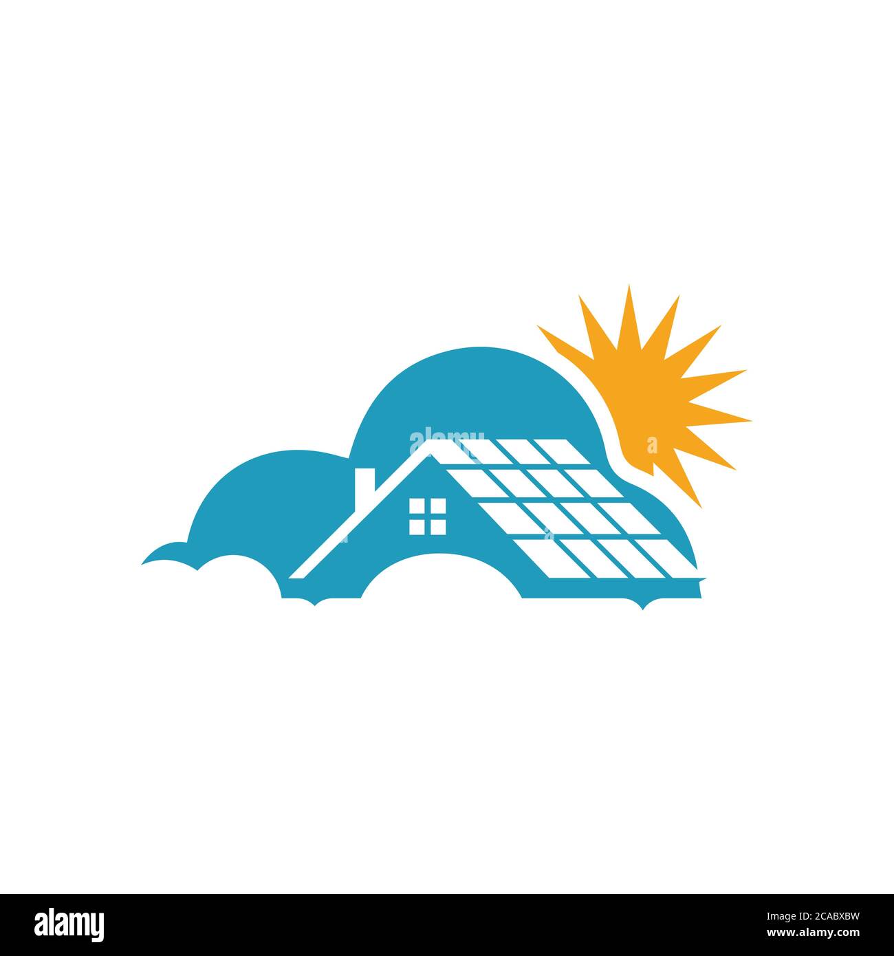 Sky House in the clouds logo vector illustrations EPS 10 Stock Vector ...