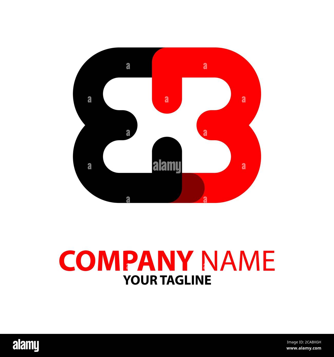 Red and black logo hi-res stock photography and images - Alamy