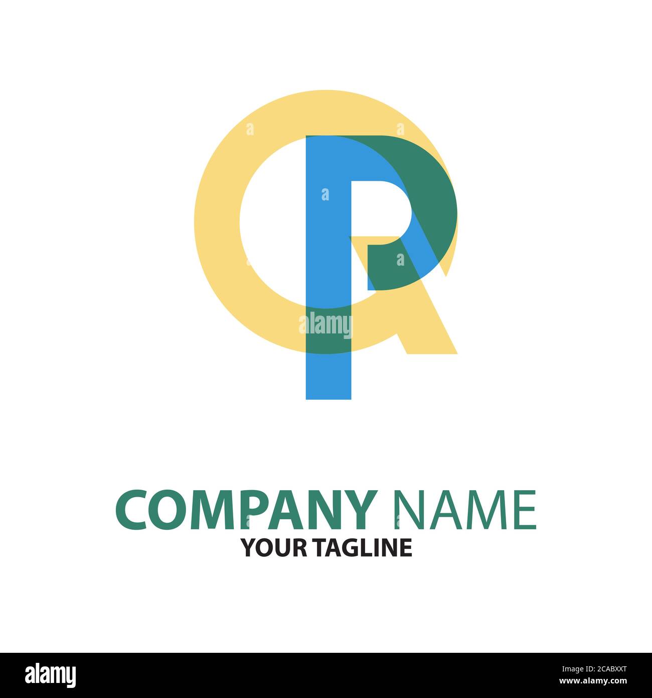 P and Q initial logo concept can be used for companies and businesses ...