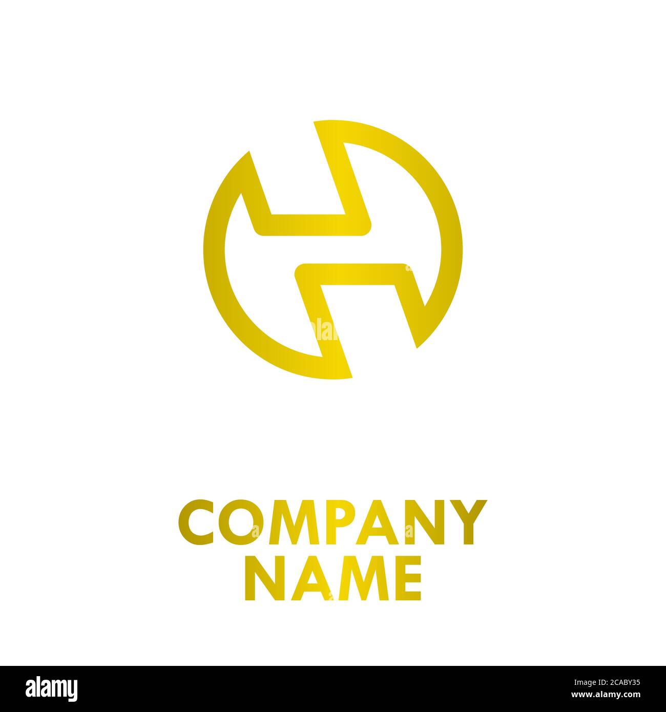 Circle Gold Logo Design can be used for companies and businesses Stock ...