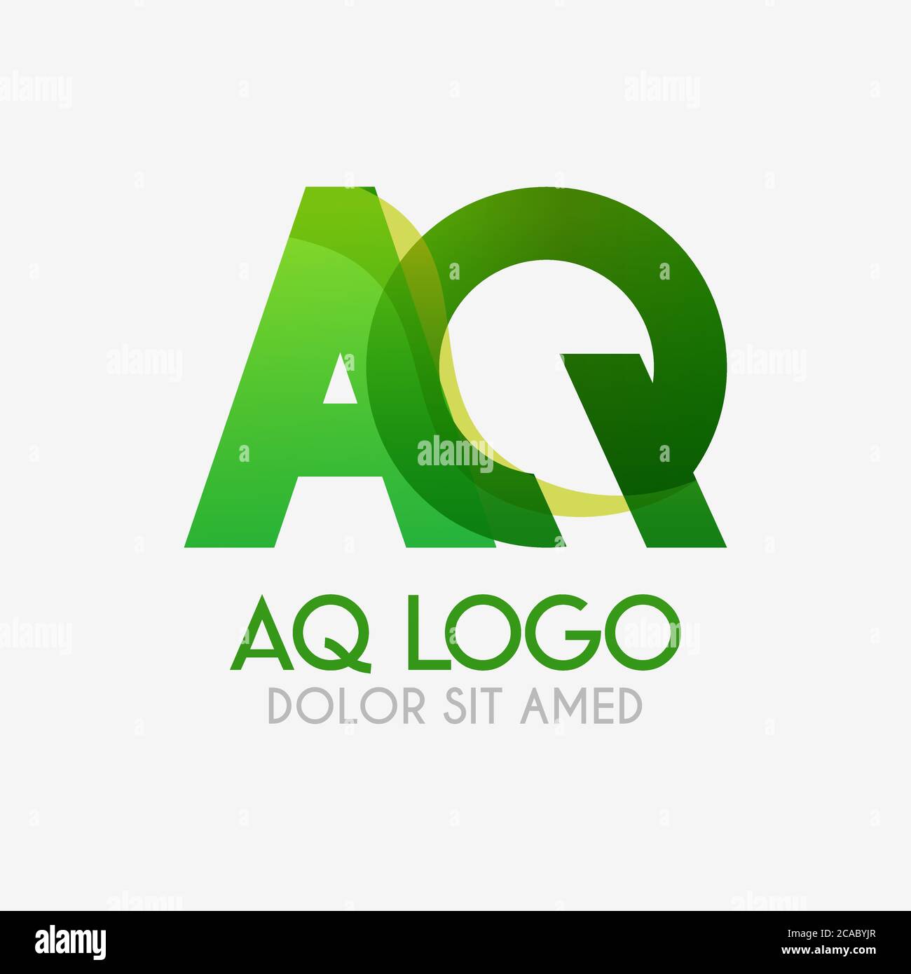 The AQ logo with striking colors and gradations, modern and simple for ...