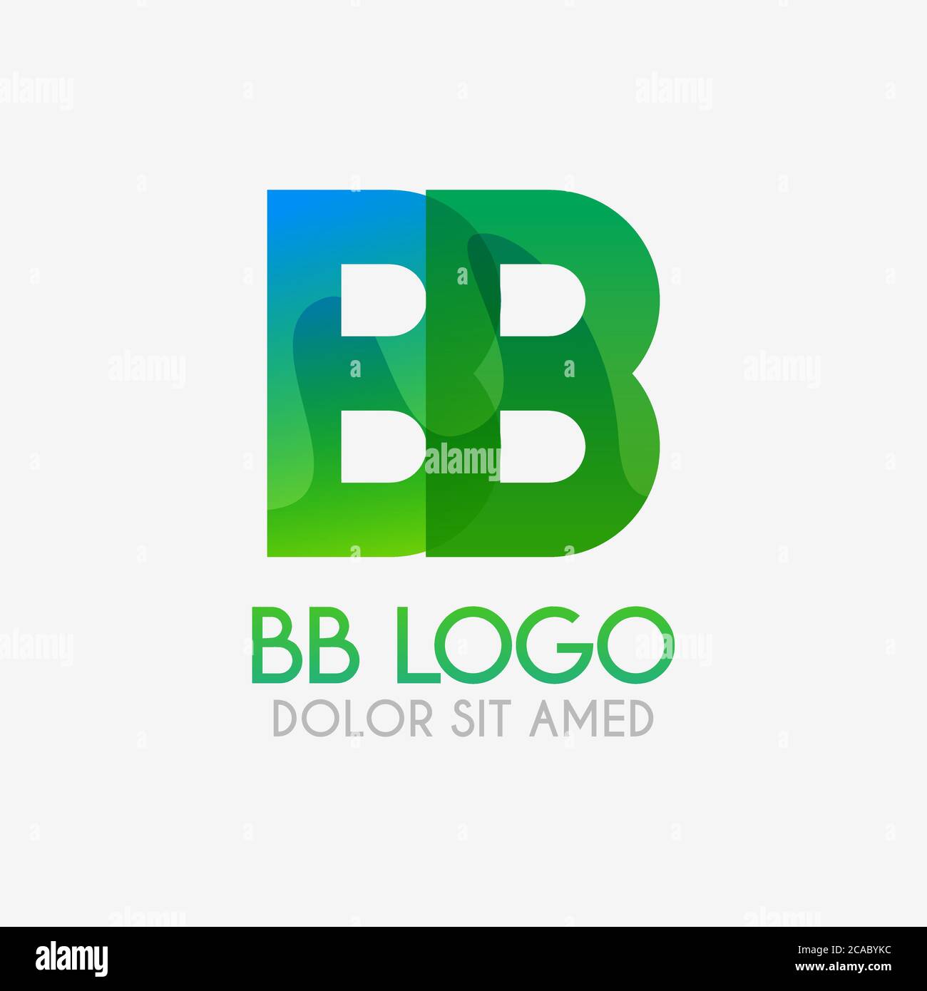 The BB logo with striking colors and gradations, modern and simple for ...