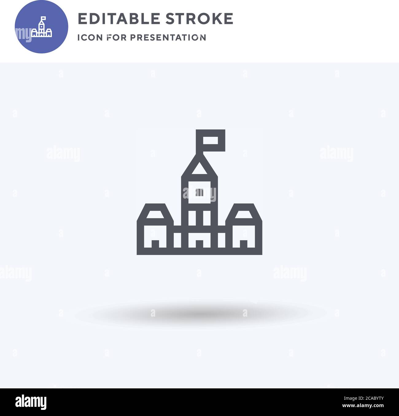 Parliament icon vector, filled flat sign, solid pictogram isolated on ...