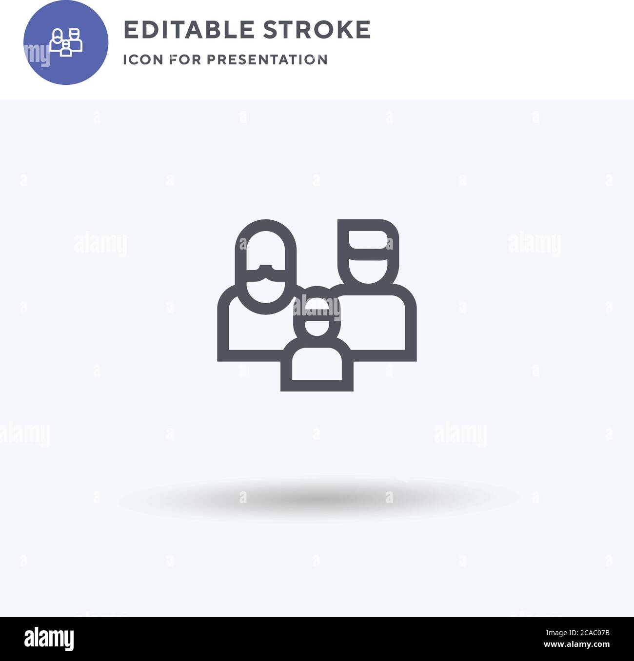 Fathers icon vector, filled flat sign, solid pictogram isolated on ...