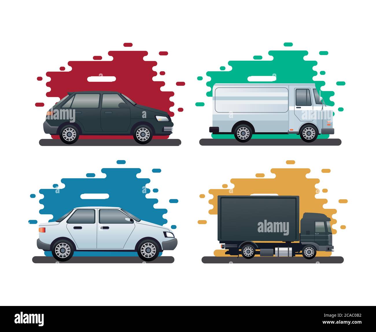 Car variety bundle Stock Vector Images - Alamy