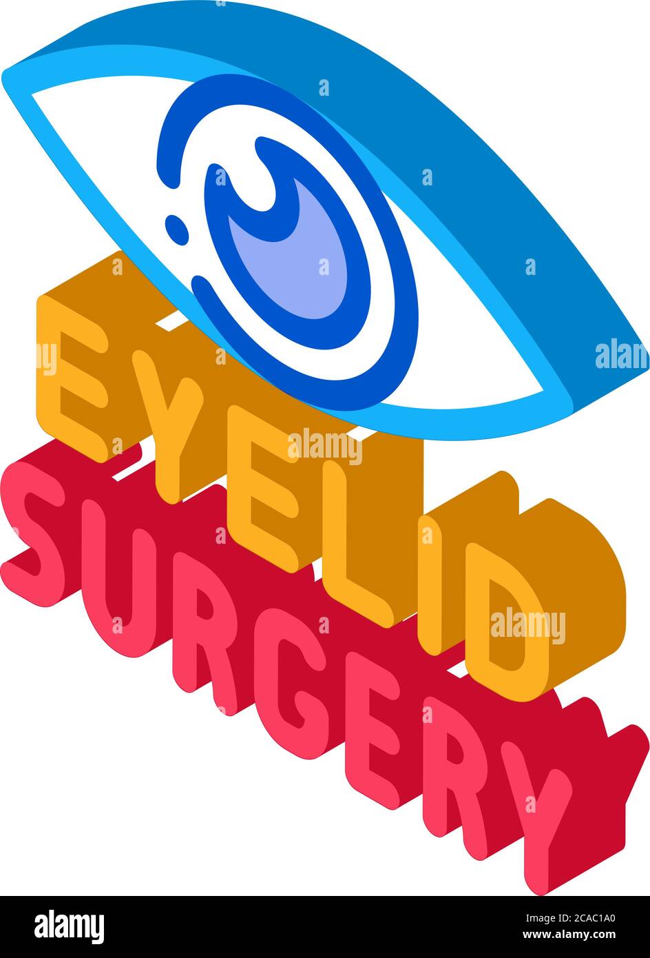 Eyelid cosmetic surgery Stock Vector Images - Alamy