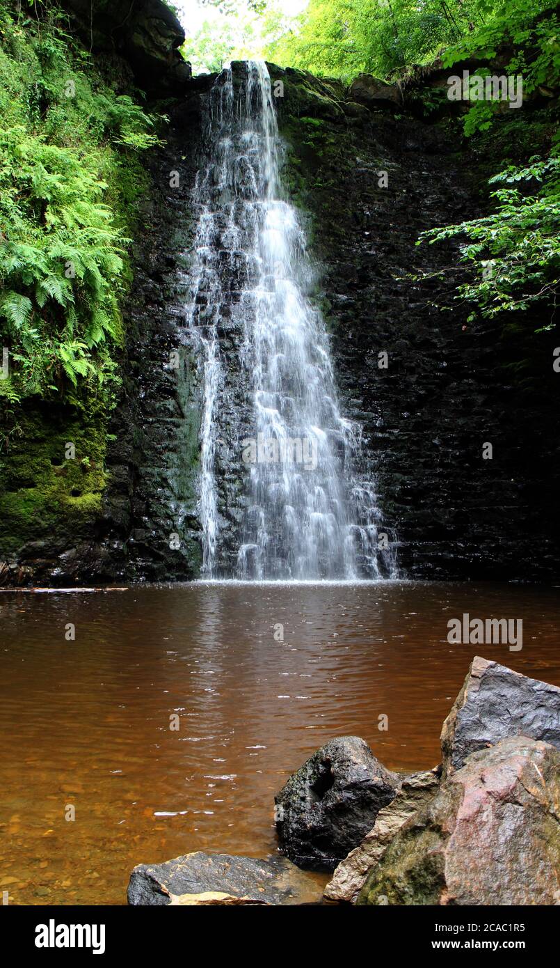 30 Foot Falling Foss Waterfall High Resolution Stock Photography and ...