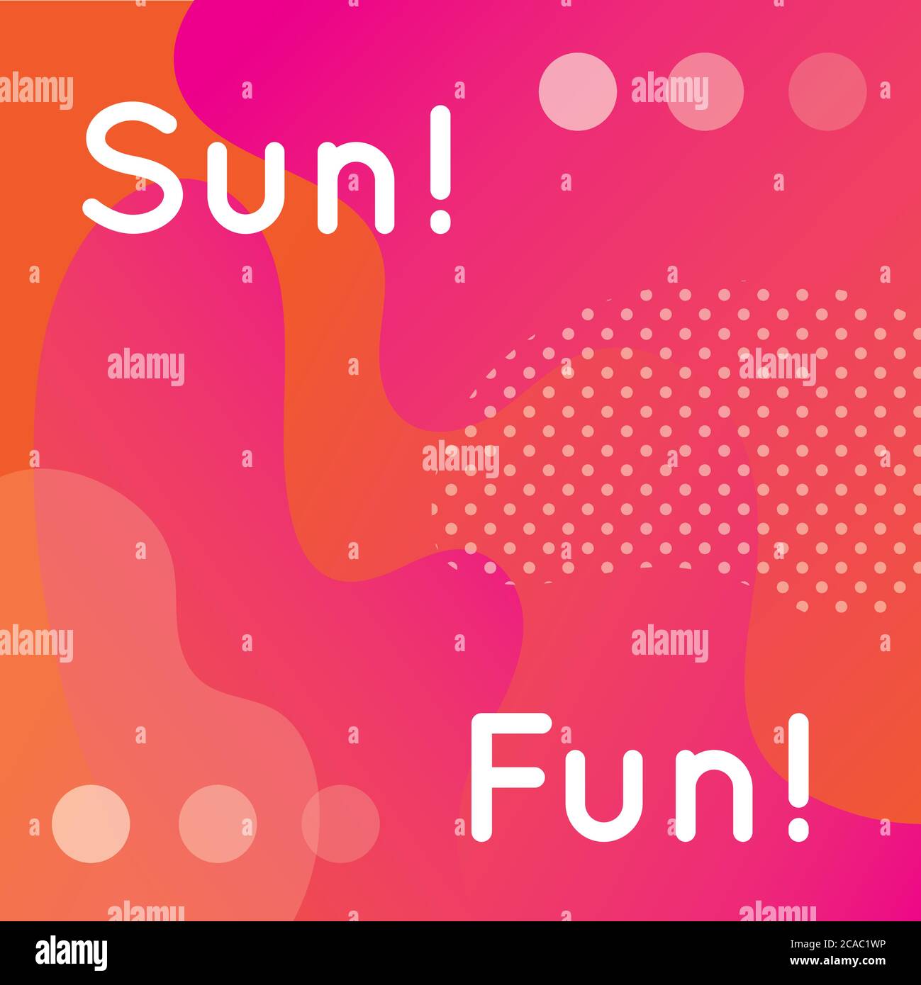 sun fun colorful banner with letteirng vector illustration design Stock ...