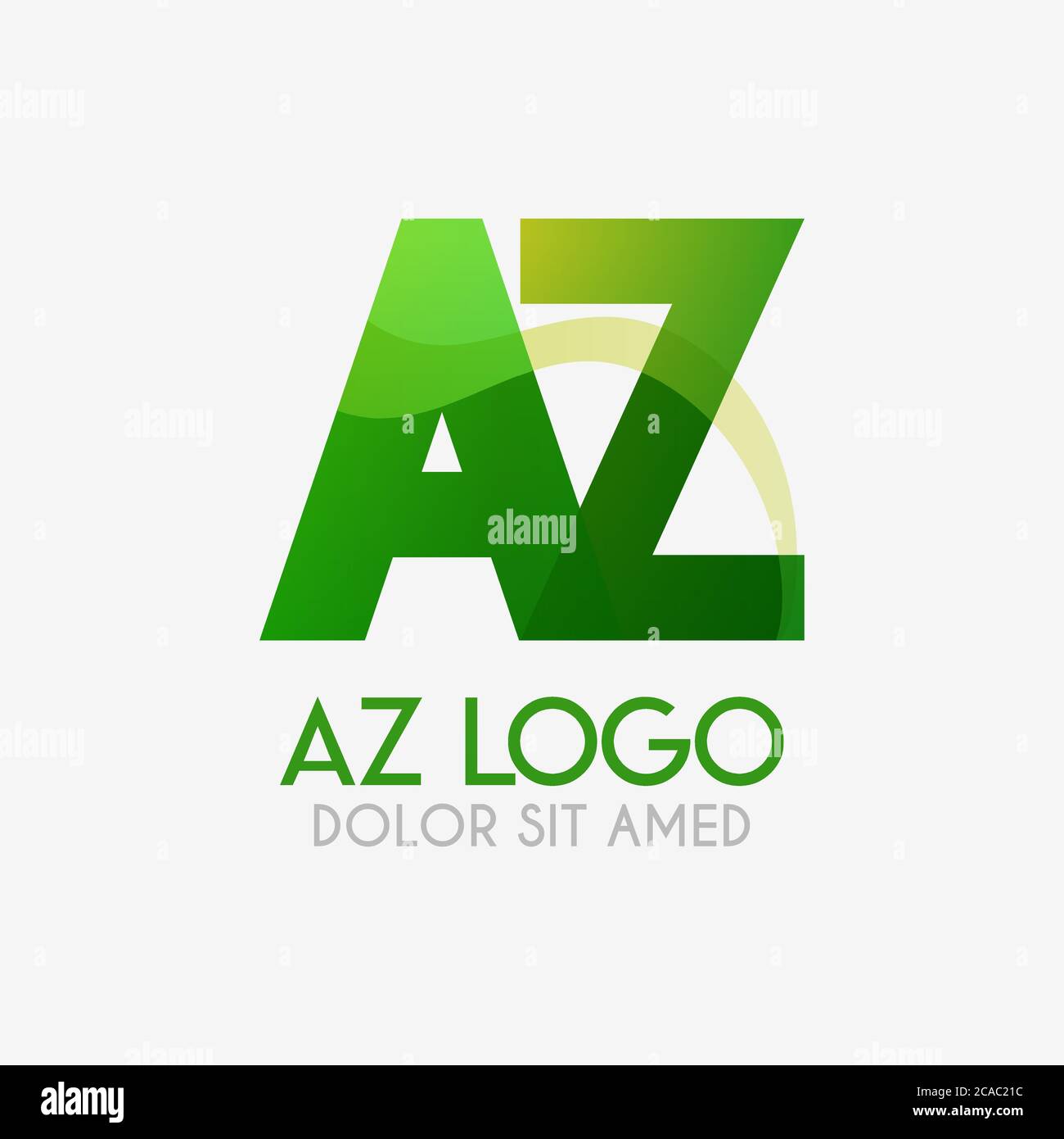 The AZ logo with striking colors and gradations, modern and simple for ...
