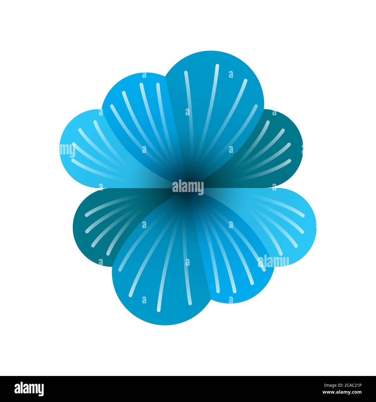 Logo two blue clouds with white lines and flowers, blue flower logos ...