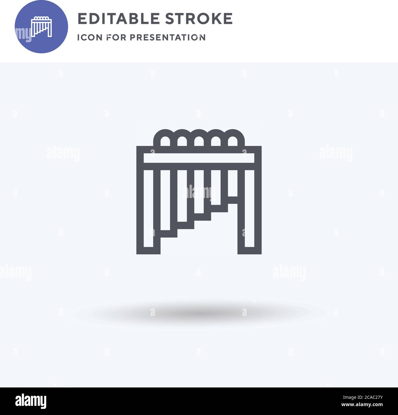 Marimba icon vector, filled flat sign, solid pictogram isolated on ...