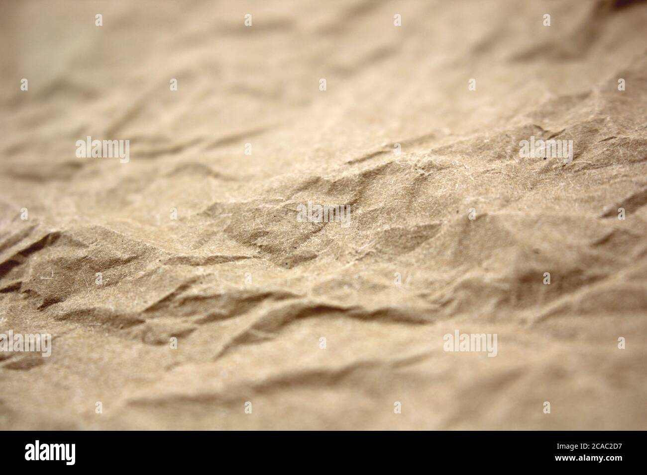 Macro Brown Crumpled Paper with faded edge Background Stock Photo - Alamy