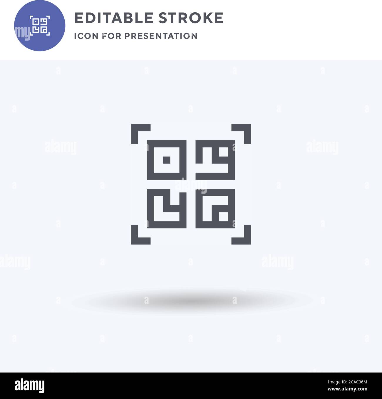 Barcode icon vector, filled flat sign, solid pictogram isolated on ...