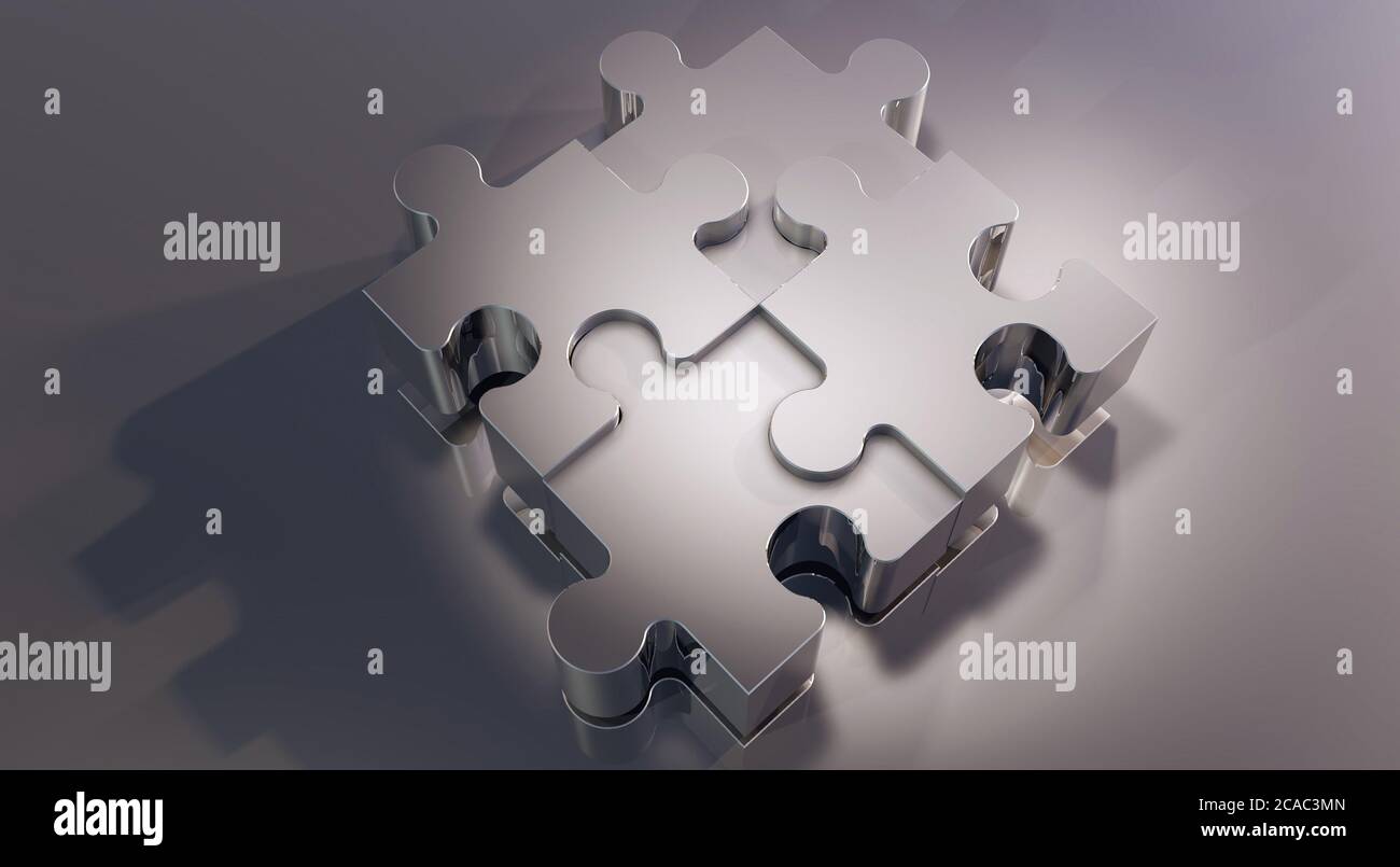 Metal puzzles hi-res stock photography and images - Alamy