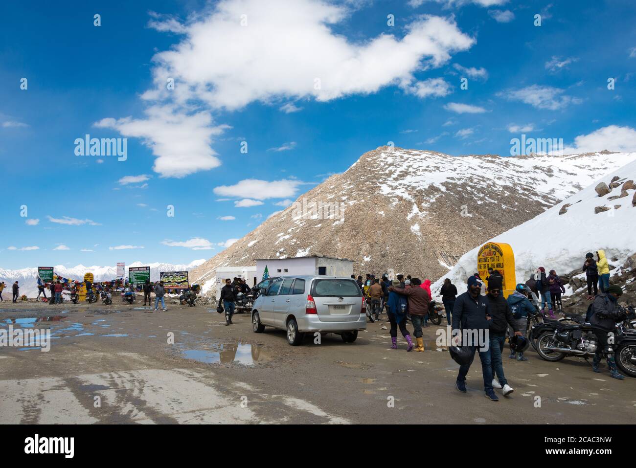 Ladakh, India - Khardung La Pass in Ladakh, Jammu and Kashmir, India ...