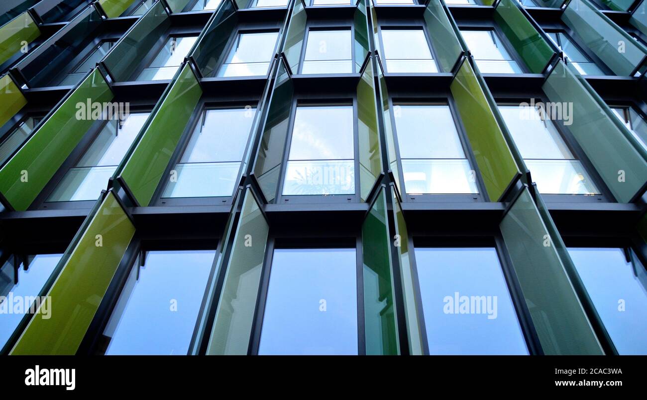 3D rendering of glass building facade Stock Photo - Alamy