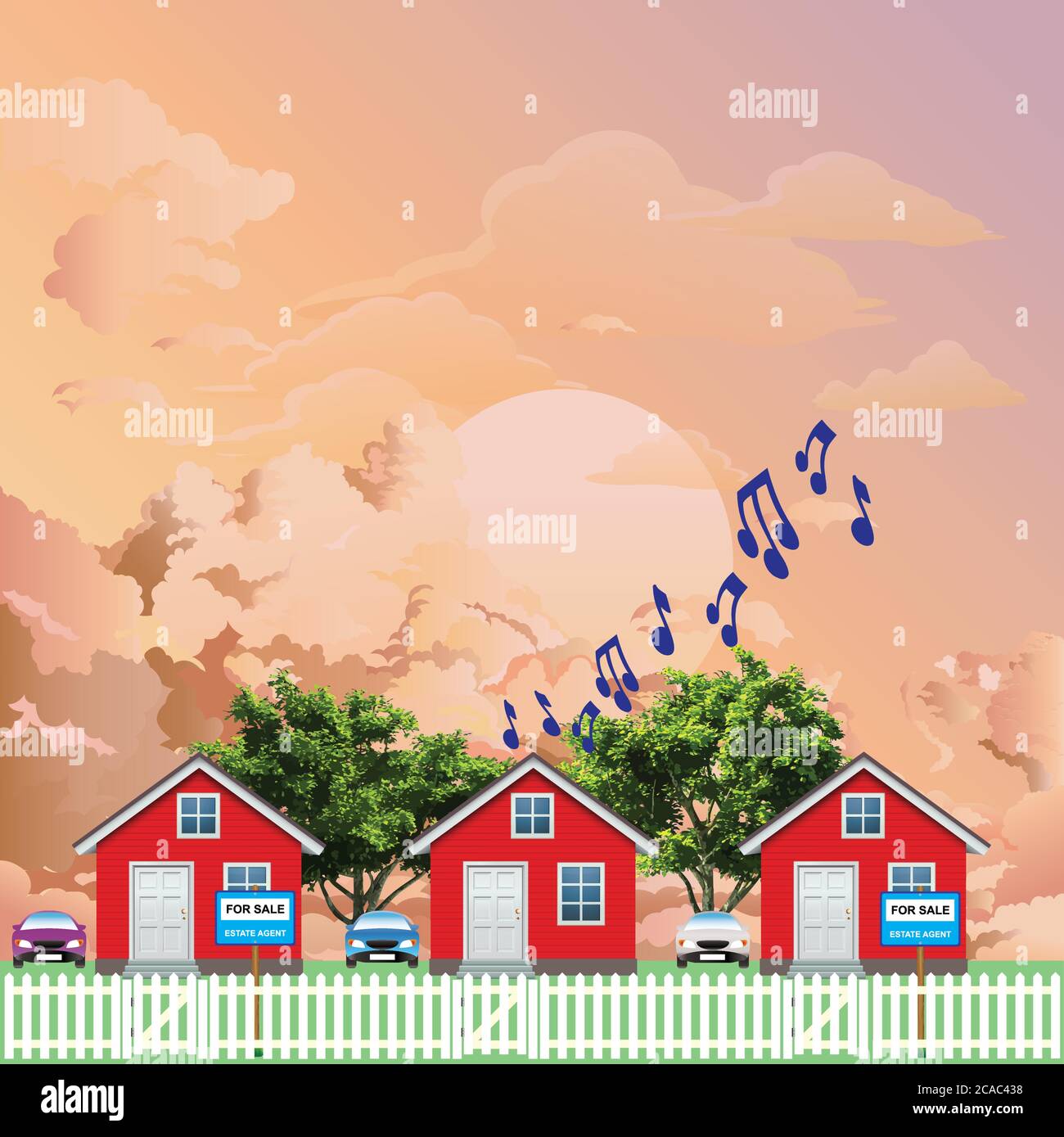 Row town houses on Stock Vector Images - Alamy