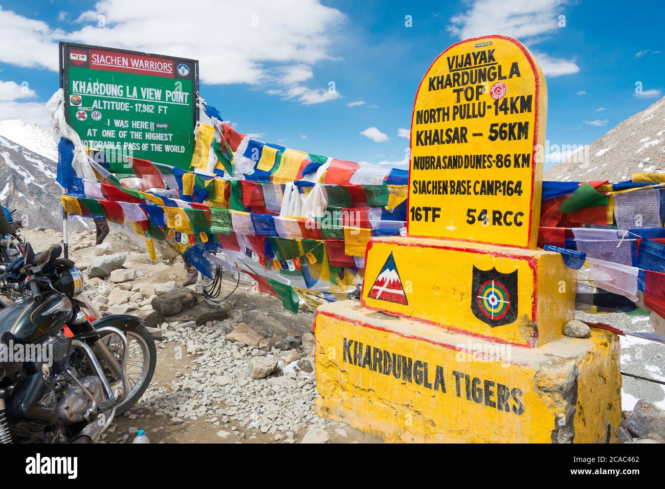Monument of Khardung La Pass in Ladakh, Jammu and Kashmir, India ...