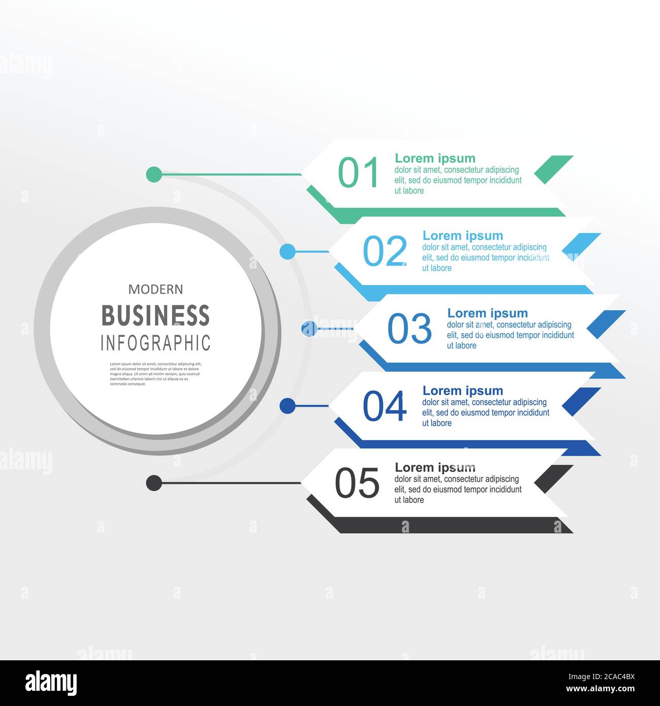 Vector infographic label template with icons. 5 options or steps ...
