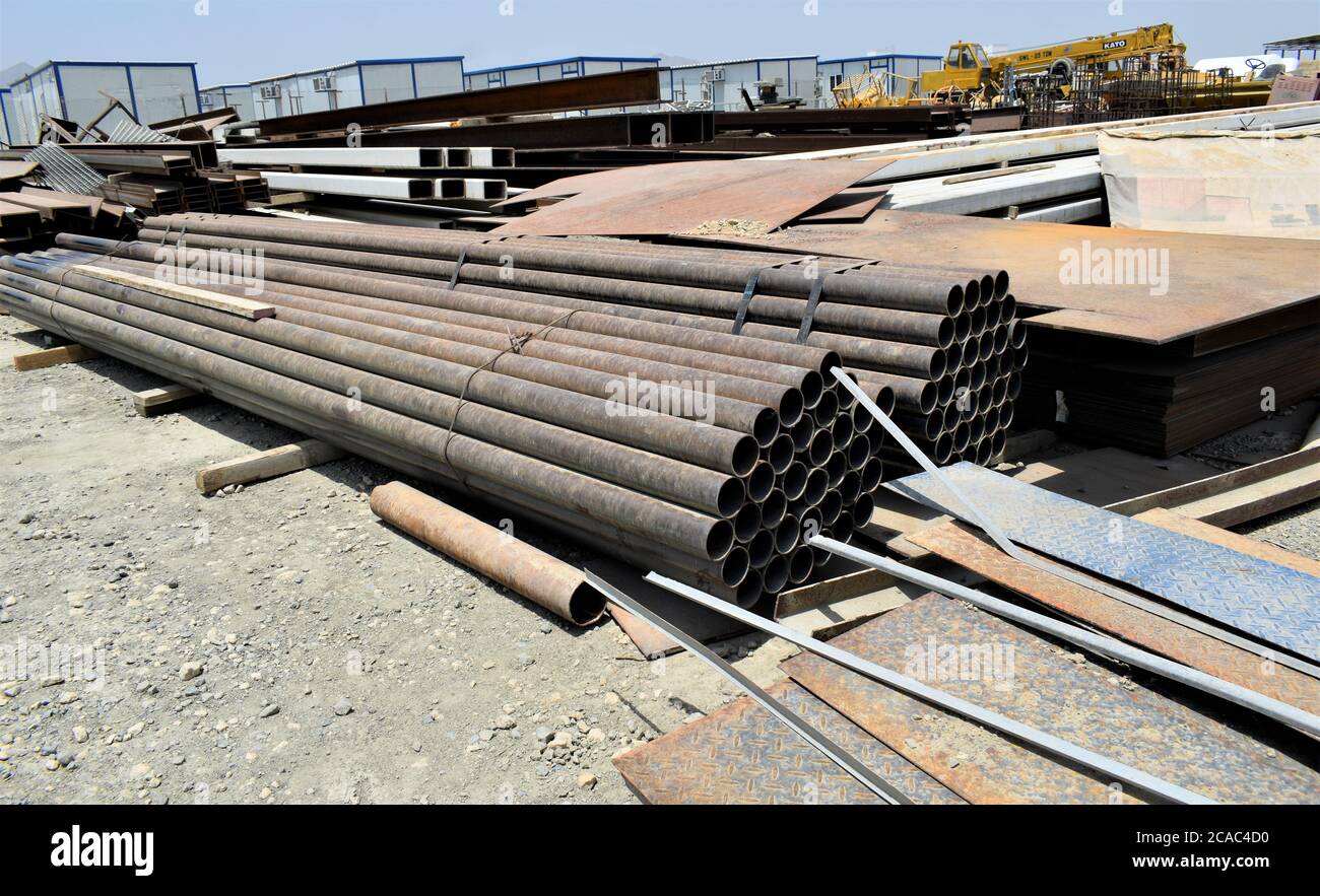 Muscat, Oman - 08-08-2020 : Industrial Wastages and scrabs in the ...