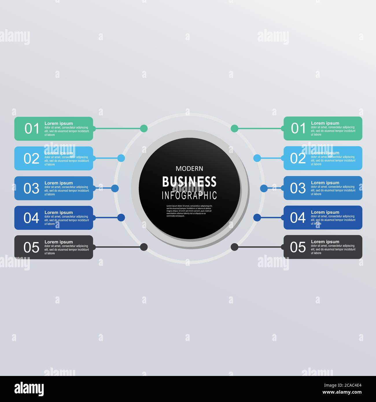 Vector infographic label template with icons. 5 options or steps ...