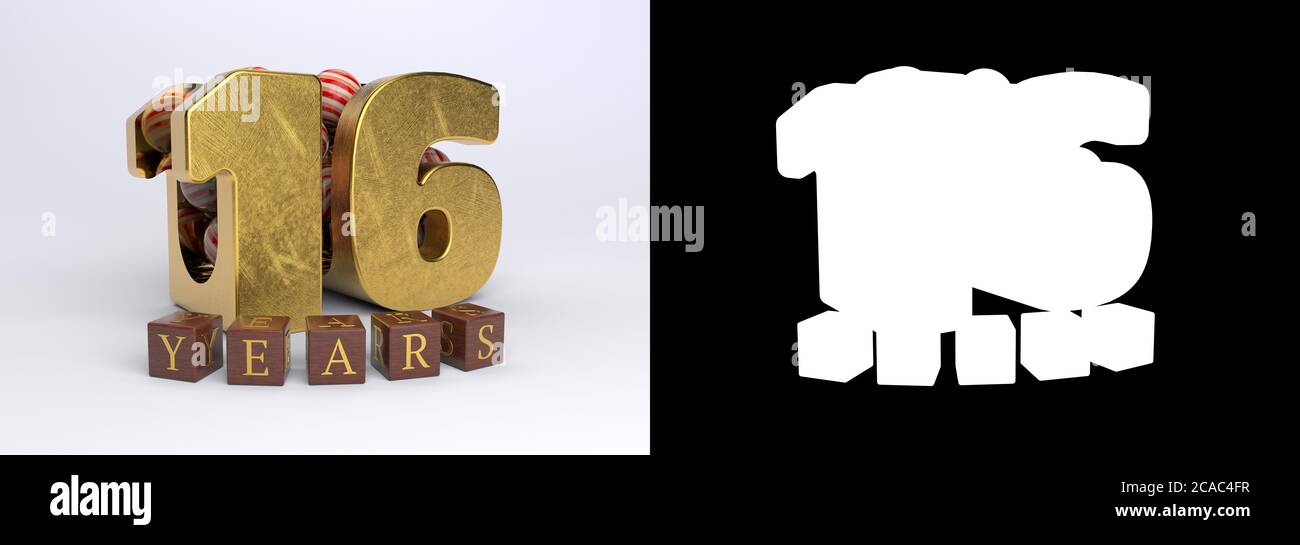 Happy birthday sixteen 16 year hi-res stock photography and images - Alamy