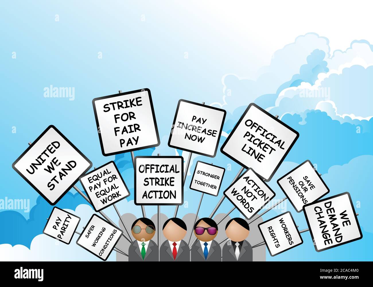 Workers On Strike Clipart