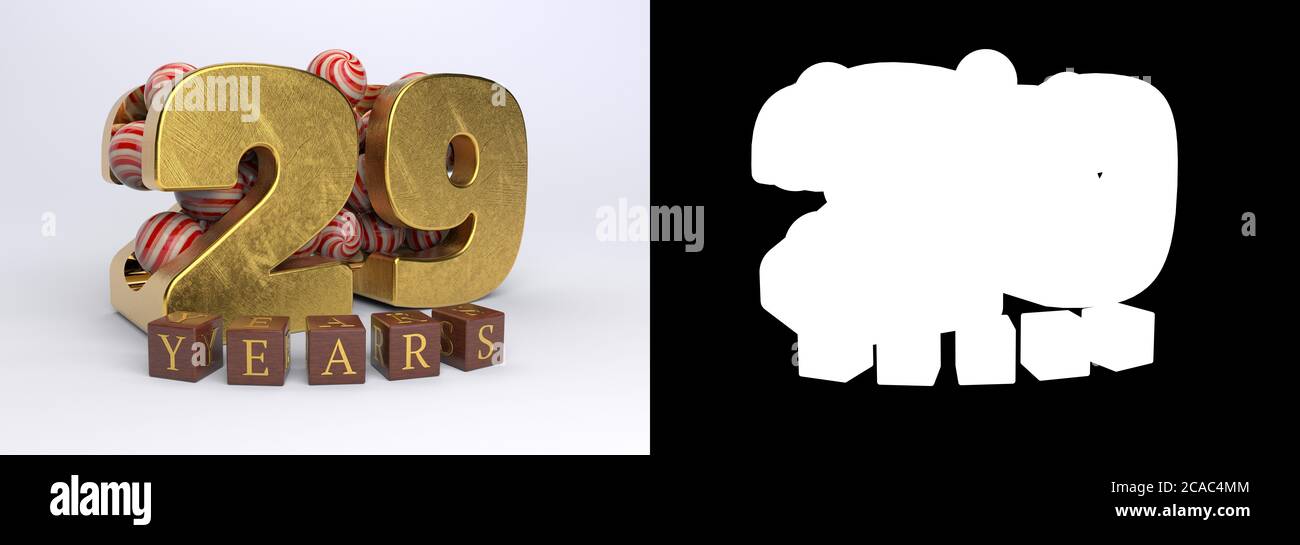 Happy birthday number 29 greeting hi-res stock photography and images ...