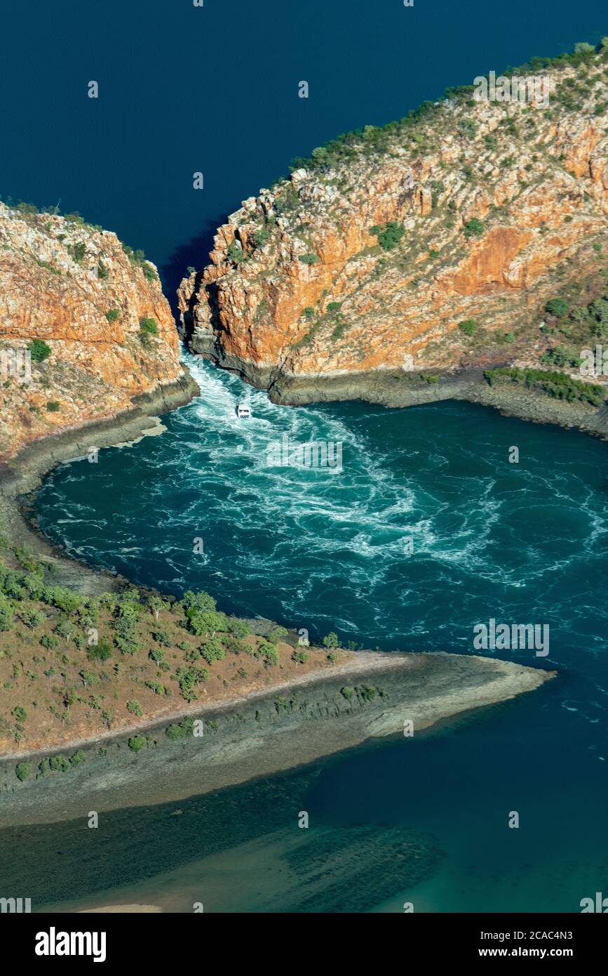 Beautiful shot of the Western Australian Horizontal Waterfalls Stock ...