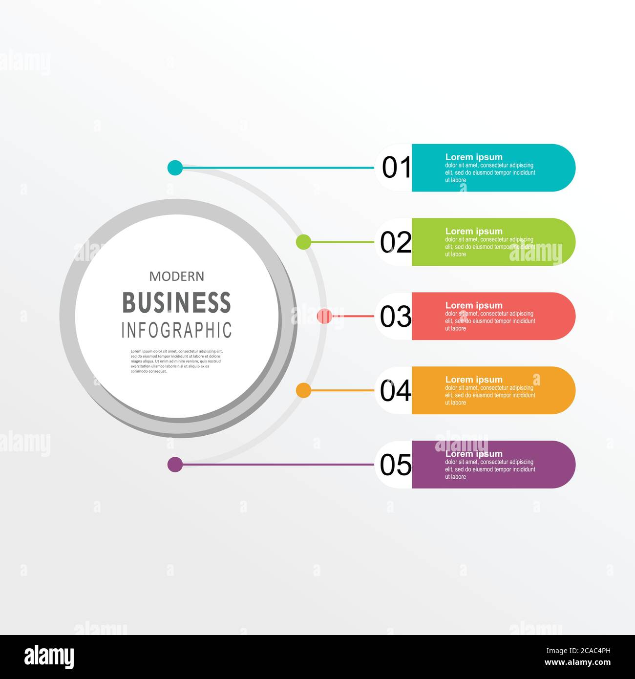 Vector infographic label template with icons. 5 options or steps ...