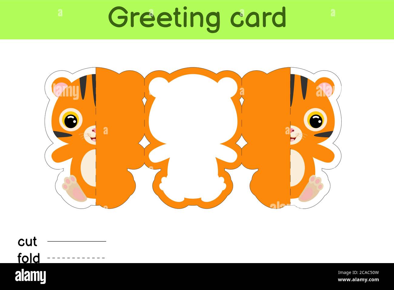 Baby tiger cut out Stock Vector Images - Alamy