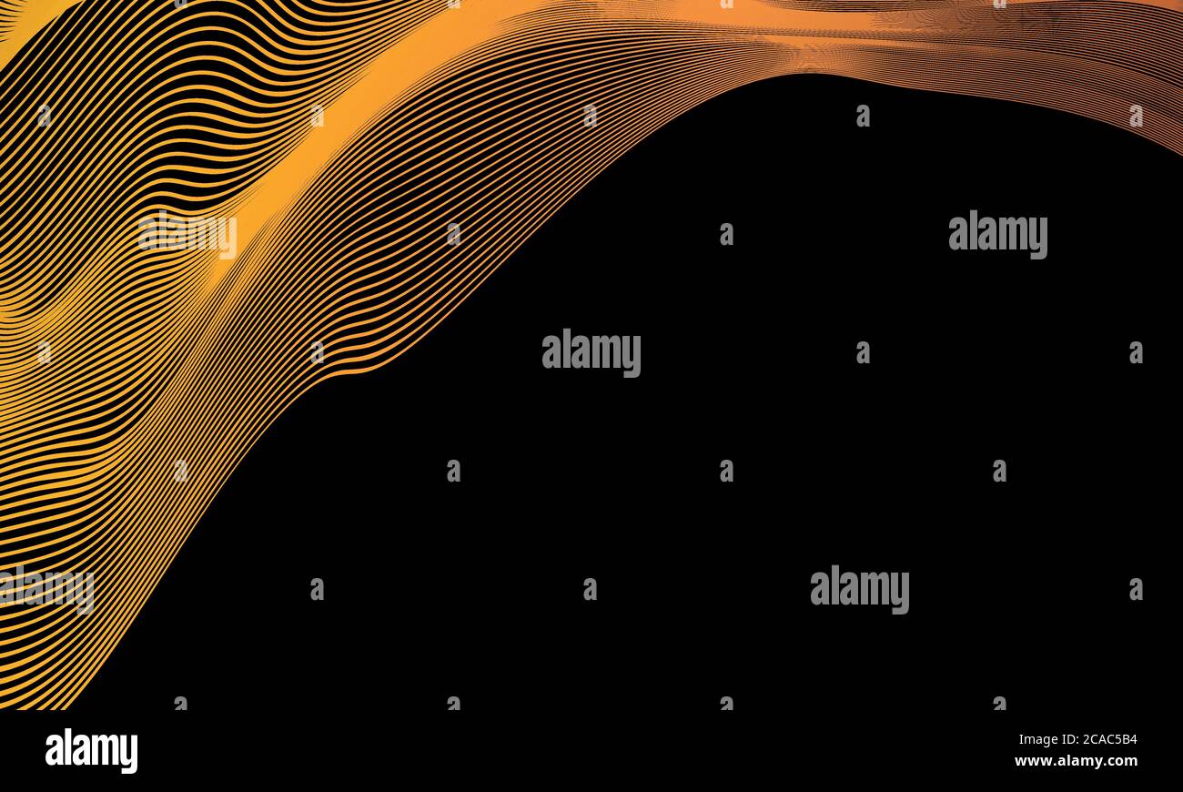 Abstract background with luminous energy swirling aurora lines over a ...